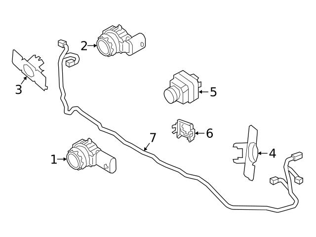 Genuine Volvo 32209359 Parking Aid Sensor - Volvo
