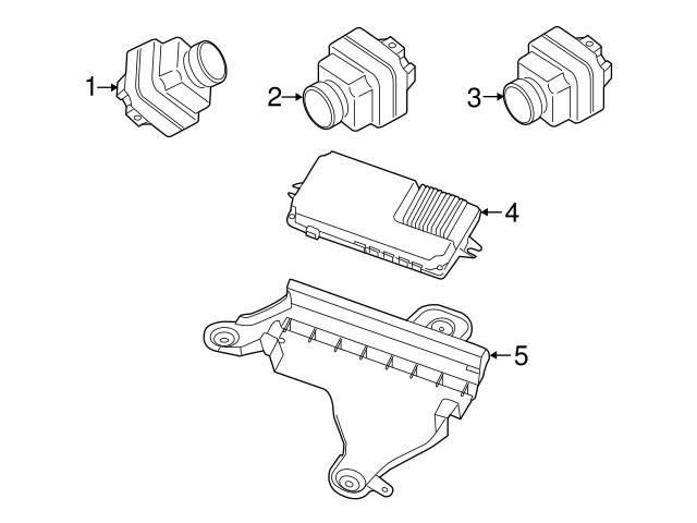 Genuine Volvo 32209575 Park Assist Camera; Rear - Volvo | 31445391 32209154