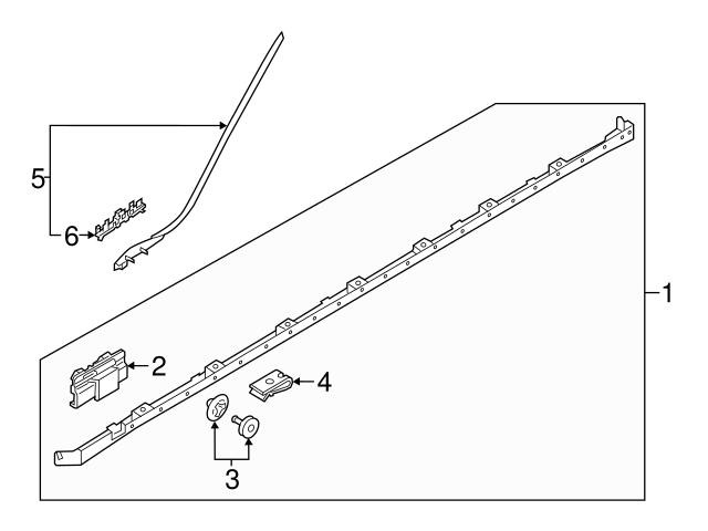 Genuine Volvo 32210591 A Pillar Trim Panel Insert; Right | 31416888 ...