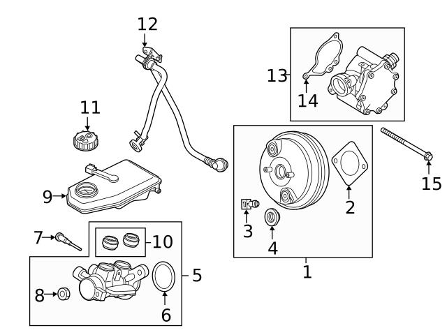 Genuine Volvo 32212623 Brake Fluid Reservoir - Volvo