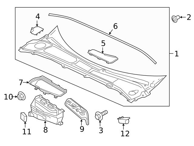 Genuine Volvo 32219200 HVAC Air Inlet Housing - Volvo