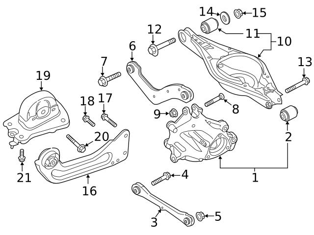 Genuine Volvo 32221198 Control Arm Bushing; Left, Right - Volvo