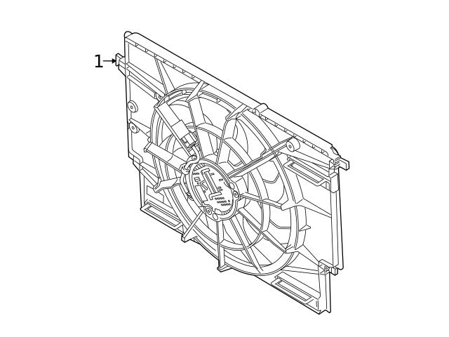 Genuine Volvo 32222108 Engine Cooling Fan Assembly - Volvo