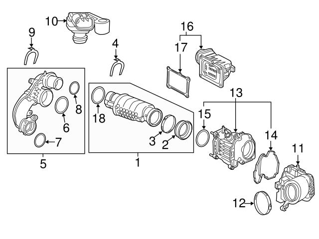 Genuine Volvo 32222126 Engine Air Intake Hose O-Ring - Volvo | 31370320