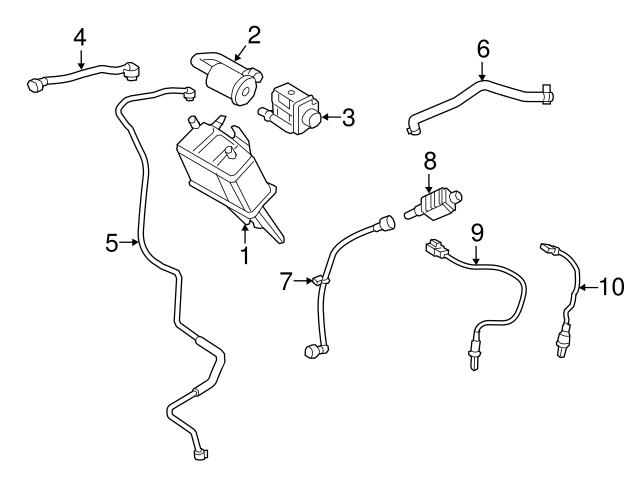 Genuine Volvo 32222163 Evaporative Emissions System Lines - Volvo ...