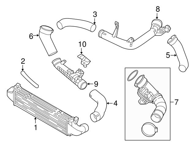 Genuine Volvo 32222272 Turbocharger Intercooler Pipe - Volvo | 31338545 ...