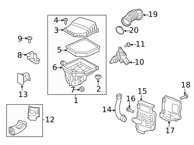 Genuine Volvo 32222313 Air Cleaner Cover - Volvo