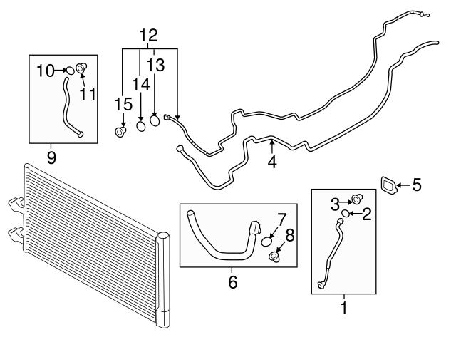 Genuine Volvo 32226282 A/C Refrigerant Liquid Hose; Front - Volvo ...
