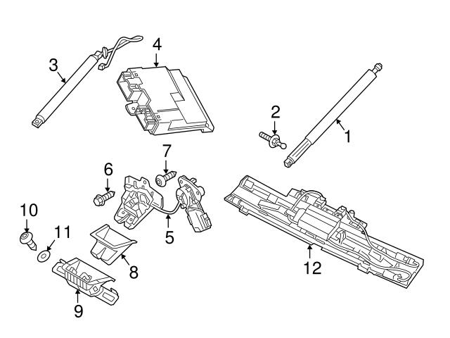Genuine Volvo 32227505 Tailgate Pull Down Motor; Left - Volvo | 31385256