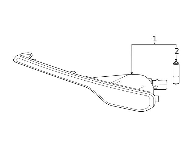 Genuine Volvo 32228783 Fog Light Reflector; Right - Volvo | 31446793