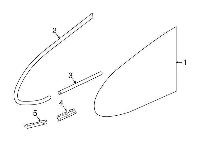 Genuine Volvo 32244062 Quarter Panel Reveal Molding; Left - Volvo ...