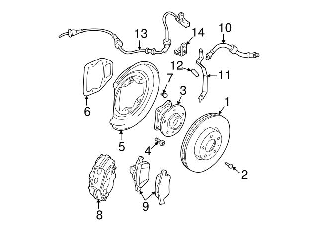 Genuine Volvo 32246082 Brake Hose/Line; Left, Right - Volvo | 8672116