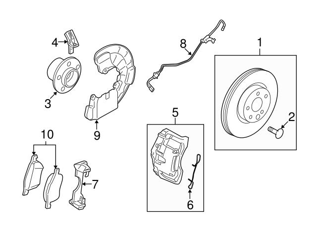 Genuine Volvo 32246093 Brake Hose/Line; Left, Right - Volvo | 31305080