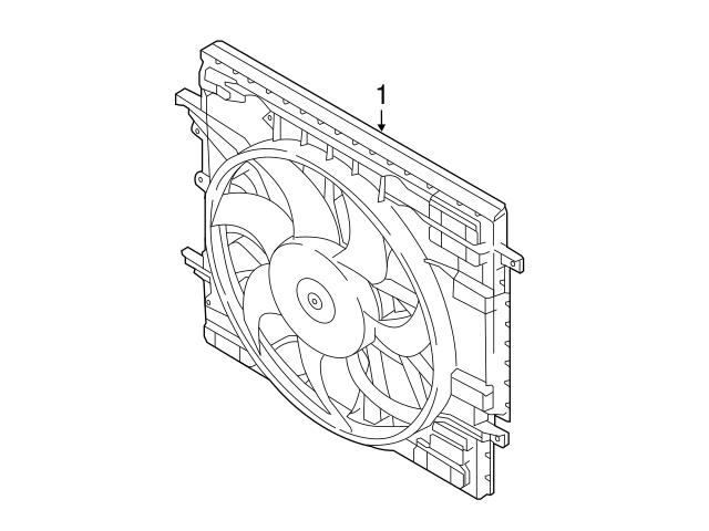 Genuine Volvo 32249744 Engine Cooling Fan Assembly | 30668647
