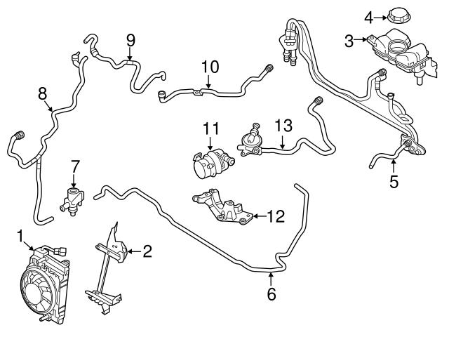 Genuine Volvo 32252202 Coolant Hose; Front - Volvo | 31368320