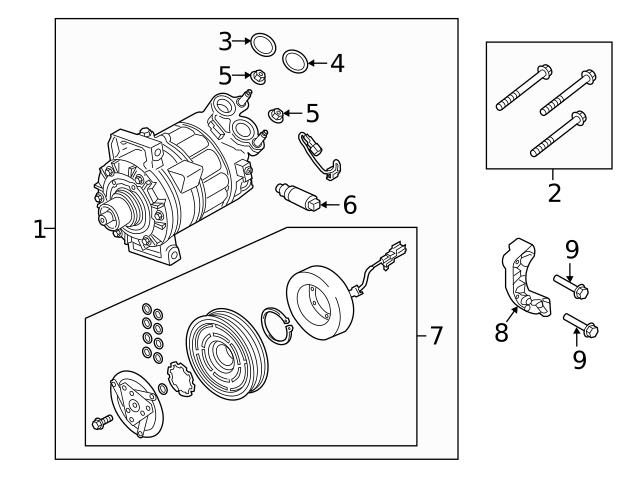 Genuine Volvo 32260851 A/C Compressor Relief Valve - Volvo | 31455197