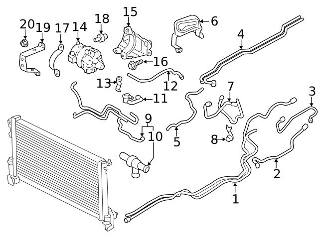 Genuine Volvo 32263958 Thermostat; Rear - Volvo | 31368185 32139082 ...