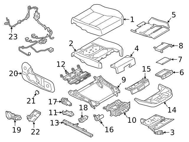 Genuine Volvo 32272083 Seat Cushion Pad - Volvo | 31467324