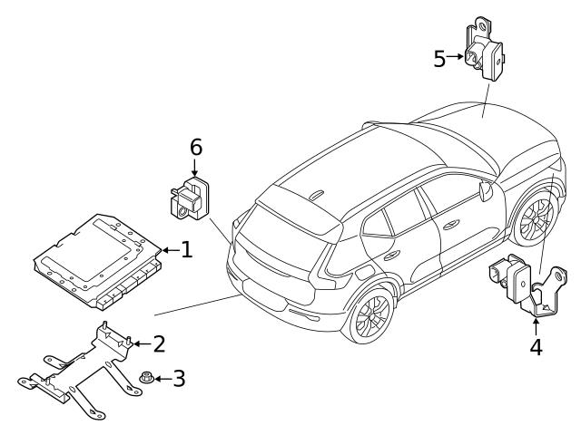 Genuine Volvo 32283396 Suspension Yaw Sensor; Front Right | 31476074