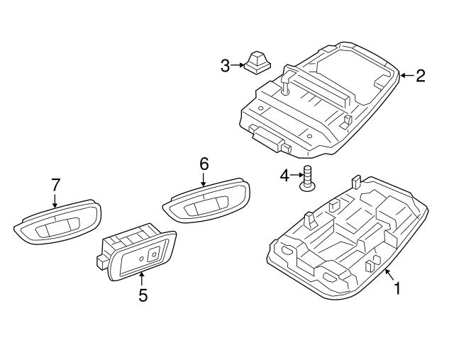 Genuine Volvo 32289789 Map Light; Left | 31425810 31457645 31694121