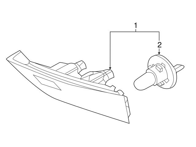 Genuine Volvo 32293873 Back Up Lamp Assembly; Left - Volvo | 31656785