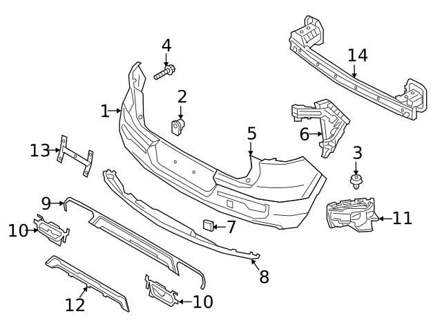 Genuine Volvo 32296010 License Plate Bracket - Volvo | 31663051