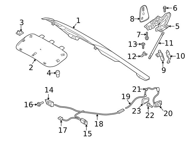 Genuine Volvo 32318590 Hood Lift Support; Left, Right | 31468172