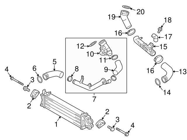 Genuine Volvo 32325570 Turbocharger Intercooler Tube Seal | 31370993