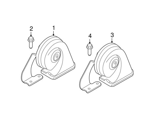 Genuine Volvo 32328574 Horn | 31490798 31662953
