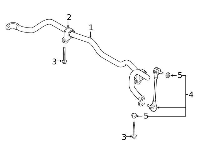 Genuine Volvo 32344015 Stabilizer/Sway Bar Link; Left, Right - Volvo ...