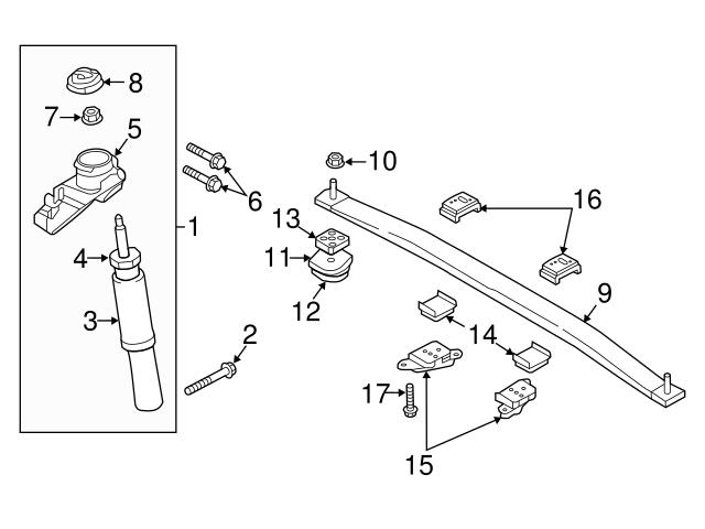 Genuine Volvo 32346076 Shock Absorber; Rear Left or Right | 31360678 ...
