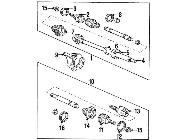 Genuine Volvo 3520966 CV Axle Support Bearing Bracket; Right - Volvo