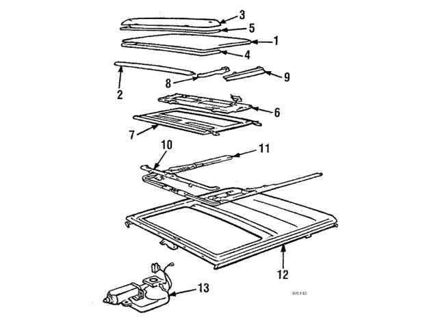 Genuine Volvo 3528809 Door Window Belt Weather Strip; Inner - Volvo