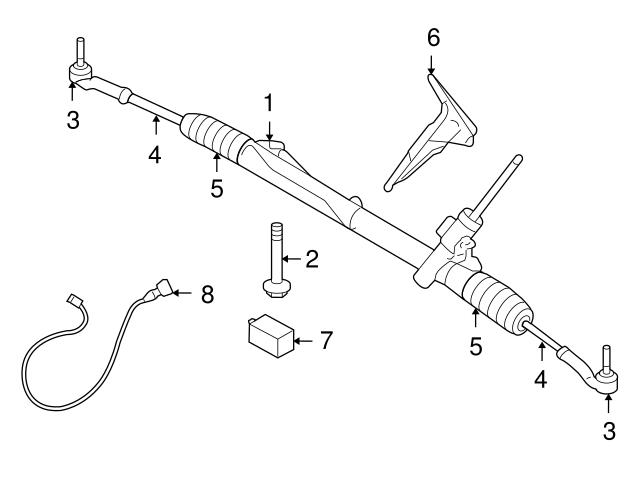 Genuine Volvo 36001297 Rack & Pinion Complete Unit - Volvo