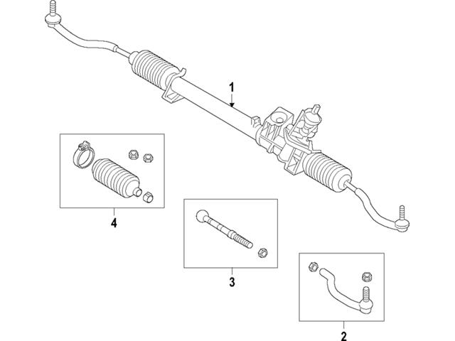 Genuine Volvo 36001610 Rack & Pinion Complete Unit - Volvo | 36050063