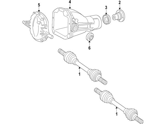 Genuine Volvo 36001720 CV Axle Assembly - Volvo | 36002665