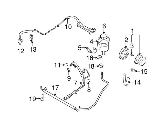 Genuine Volvo 36002257 Power Steering Pump - Volvo
