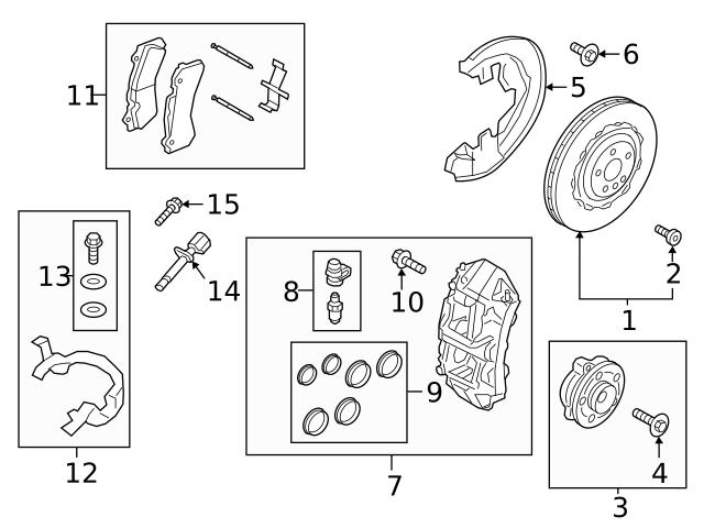 Genuine Volvo 36003269 Brake Caliper; Front Right - Volvo
