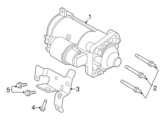 Genuine Volvo 36010074 Starter - Volvo