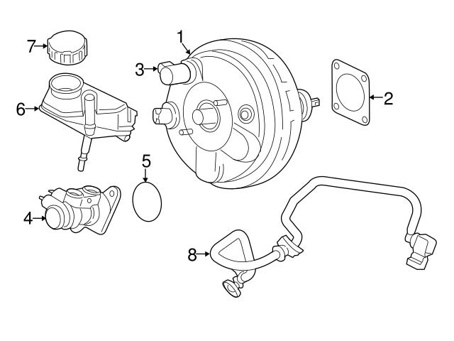 Genuine Volvo 36010082 Brake Master Cylinder - Volvo