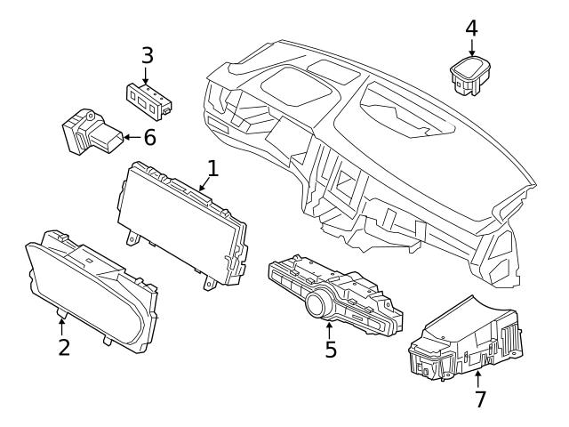 Genuine Volvo 36011700 Heads Up Display Assembly | 36011512
