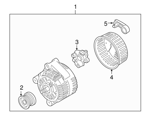 Genuine Volvo 36012358 Alternator - Volvo | 36050263