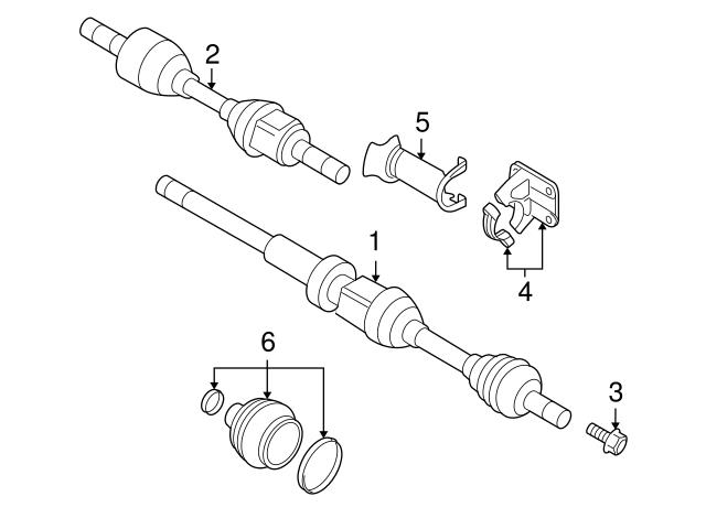 Genuine Volvo 36012409 CV Axle Assembly; Right - Volvo | 36001200