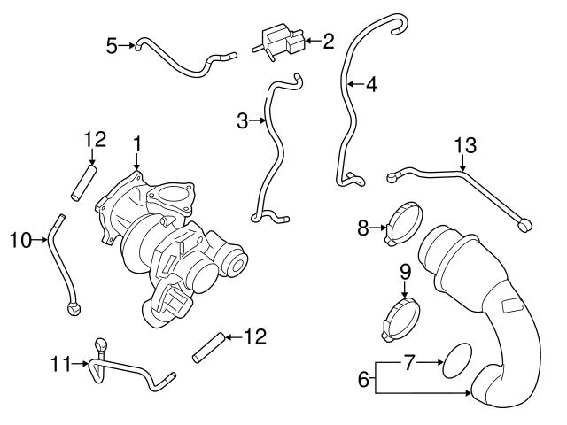 Genuine Volvo 36012484 Turbocharger - Volvo
