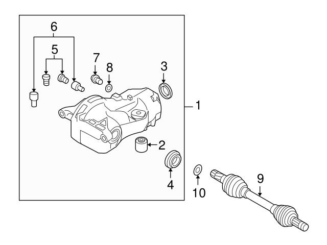 Genuine Volvo 36012485 CV Axle Assembly; Rear - Volvo