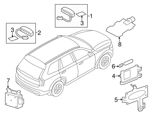 Genuine Volvo 36012656 Mobile Phone Control Module - Volvo | 36010163 ...