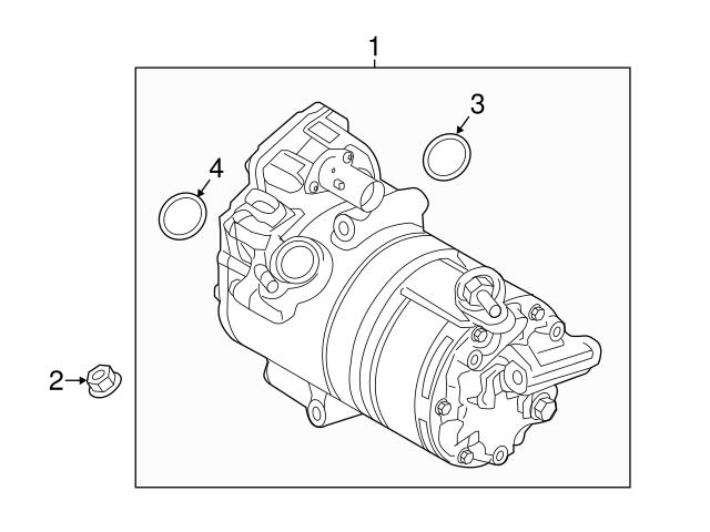 Genuine Volvo 36012837 Air Brake Compressor Head Assembly - Volvo ...