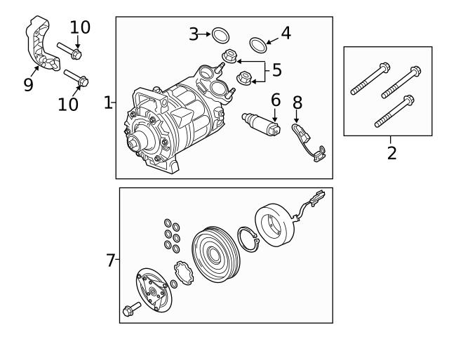 Genuine Volvo 36012838 Air Brake Compressor Head Assembly - Volvo ...