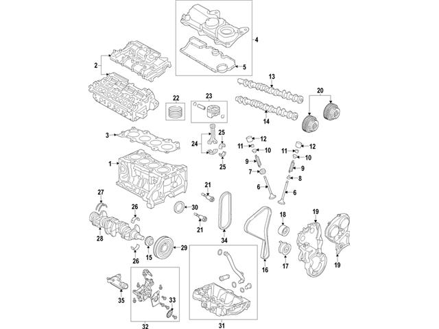 Genuine Volvo 36013561 Cylinder Head - Volvo