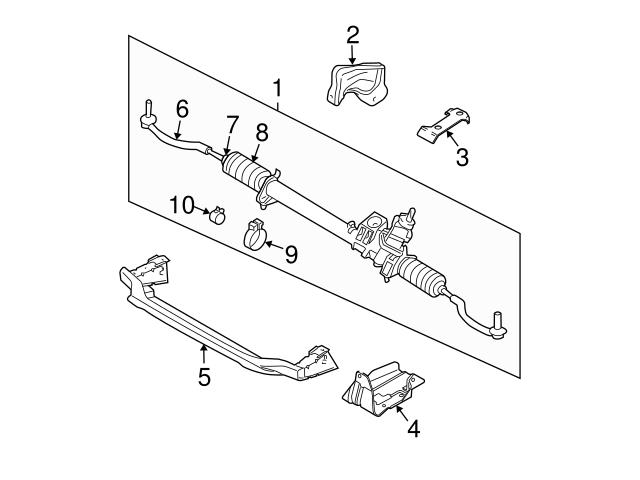 Genuine Volvo 36050010 Rack & Pinion Complete Unit - Volvo | 36002635